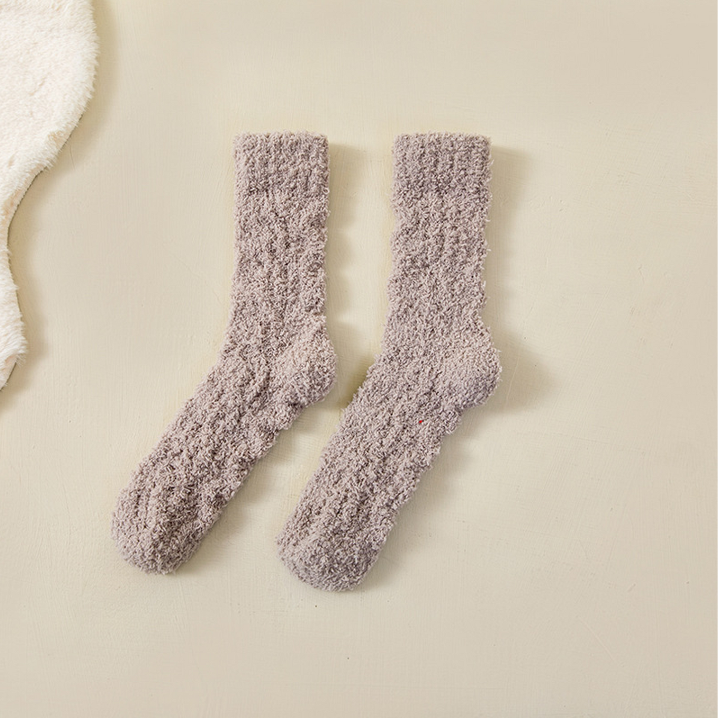 SOMER 3 Pairs Fuzzy Socks, Cute Cozy Fluffy Socks for Women, Soft Warm